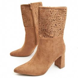 Montevita Heel Boot Bereta in Braun