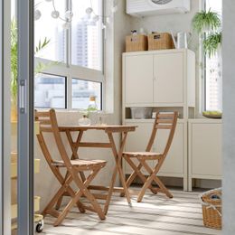 IKEA ASKHOLMEN Tisch + 2 Klappst&uuml;hle/au&szlig;en