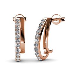 Joyce Ohrringe - Ros&eacute;gold und Kristall