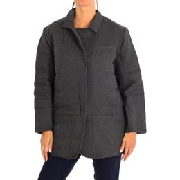 Lang&auml;rmelige wattierte Damenjacke 8527