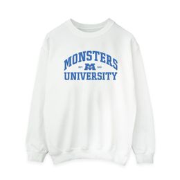 Disney Monsters University Logo-Sweatshirt f&uuml;r Damen/Damen (Wei&szlig;)
