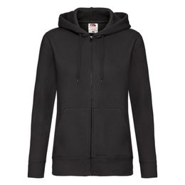Fruit of the Loom - "Premium Sweat" Kapuzenpullover f&uuml;r Damen (Schwarz)