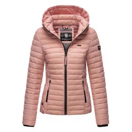 Marikoo Damen Steppjacke Samtpfote mit abnehmbarer Kapuze & Rippb&uuml;ndchen
