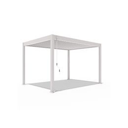 Weide Deluxe Pergola Voll Aluminium freistehend 3 x 4 M Lamellendach Ivory Sand?