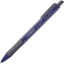 Stabilo&reg; Kugelschreiber pointball NatureCOLORS Wildflower, Strichst&auml;rke 0,5 mm, Schreibfarbe blau, Schaftfarbe blau, nachf&uuml;llbar, 1 St&uuml;ck