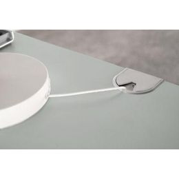 Sch&auml;fer Shop Sch&auml;fer Shop Genius Schreibtisch MODENA FLEX, elektrisch h&ouml;henverstellbar, Rechteck, T-Fu&szlig;, B 1800 x T 800 mm, Ahorn/wei&szlig;alu