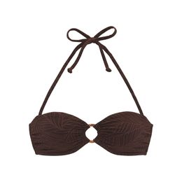 Lascana Bikini Top female size 85 Dark brown
