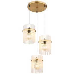 Collett's Monde H&auml;ngeleuchte, Gold, Metall, Glas, 140 cm, Lampen & Leuchten, Innenbeleuchtung, H&auml;ngelampen, Pendelleuchten