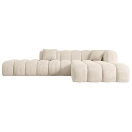ECKSOFA Ottomane Rechts OLEA-L2 - 289x176x71 cm Beige