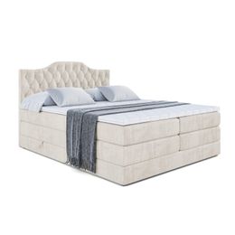 BOXSPRINGBETT VILA-1 KING - 180x200 - H3/H4 - Creme