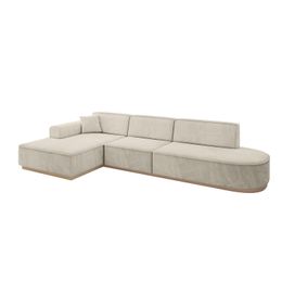 ECKSOFA Ottomane Links IREA-L2 - 328x171x83 cm Dunkelgrau