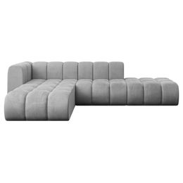 ECKSOFA modulares Sofa Zuvon-L1 - 296x177x70 cm Grau