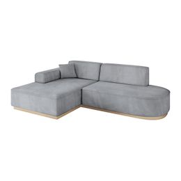 ECKSOFA Ottomane Links IREA-L1 - 232x165x80 cm Grau