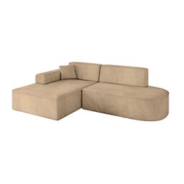ECKSOFA Ottomane Links IREA-L1-v3 - 234x171x79 cm Beige