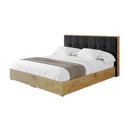 POLSTERBETT mit Bettkasten und Lattenrost, Bett mit Matratze H3/H4 - ENZO7 200x200