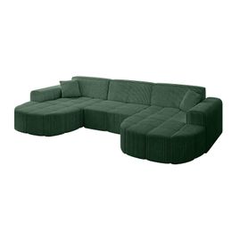 WOHNLANDSCHAFT LIVO-U1 - 315x173x79,5 cm Gr&uuml;n