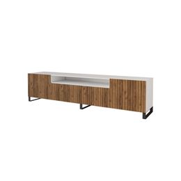 LOWBOARD KITO-S 200x53x41 cm - Wei&szlig; / Katania