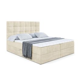 BOXBETT mit H4-Matratze und Lattenrost - BRUGO - 140x200 Beige