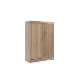 KLEIDERSCHRANK VILAN mit Lamel - 150 cm - Sonoma Eiche|Eichefarben