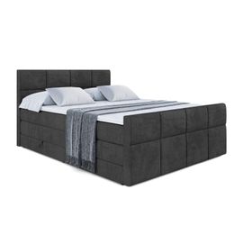BOXSPRINGBETT ARDENI-Z KING - 140x200 - H3/H4 - Schwarz