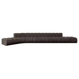 ECKSOFA modulares Sofa Solven-L3 - 562x174x70 cm Braun