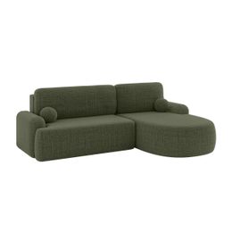 ECKSOFA mit Schlaffunktion und Bettkasten LIRA-L - 264x172x89 Gr&uuml;n