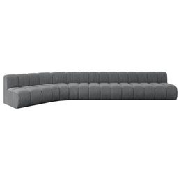 ECKSOFA modulares Sofa Montra-L3 - 472x174x70 cm Dunkelgrau