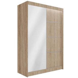 KLEIDERSCHRANK PAOKI mit LED - 120 cm - Sonoma Eiche