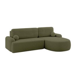 ECKSOFA mit Schlaffunktion und Bettkasten LIRA-L - 264x172x89 Gr&uuml;n