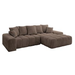 ECKSOFA Ottomane Rechts ENSI-L - 267x164x69 cm Braun