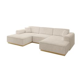 WOHNLANDSCHAFT IREA-U1-v2 - 301x165x80 cm Beige