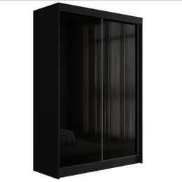 KLEIDERSCHRANK PEKA - 120 cm - Schwarz