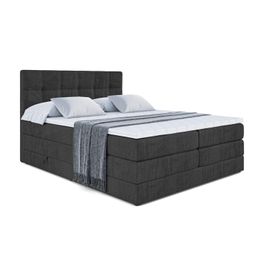 BOXSPRINGBETT MARCE KING - 160x200 - H3/H4 - Schwarz