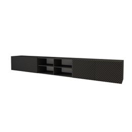 LOWBOARD ZENO-W 3x100x40x40 cm - Schwarz