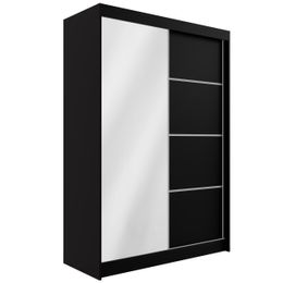 KLEIDERSCHRANK PAOKI - 150 cm - Schwarz
