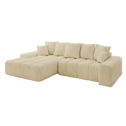 ECKSOFA Ottomane Links ENSI-L - 267x164x69 cm Taupe