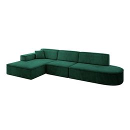 ECKSOFA Ottomane Links IREA-L2-v4 - 327x165x77 cm Gr&uuml;n