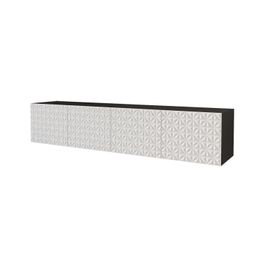 LOWBOARD VIRA-W 2x100x40x40 cm - Schwarz / Wei&szlig;