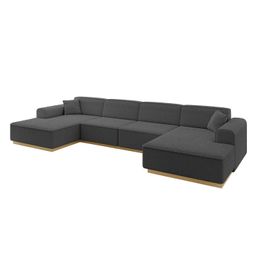 WOHNLANDSCHAFT IREA-U2-v2 - 386x165x80 cm Grau