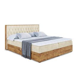 BOXBETT mit Matratze H4 und Lattenrost - LOLLI5 - 140x200 - Beige