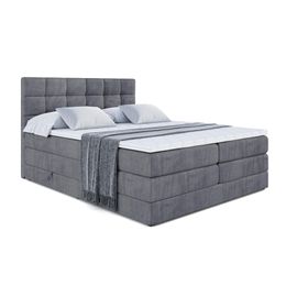 BOXSPRINGBETT BRUGO KING - 160 x 200 - H3/H4 - Dunkelgrau