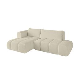 ECKSOFA Ottomane Links CLOUD-L 280x185x90 Beige Boucl&eacute;