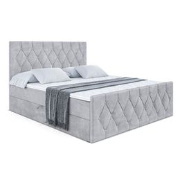 BOXBETT VELANTO-Z - 120 x 200 - H4 - Hellgrau