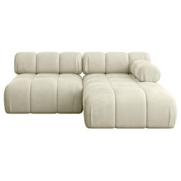 ECKSOFA modulares Sofa Razon-L1 - 190x160x70 cm Beige Velours