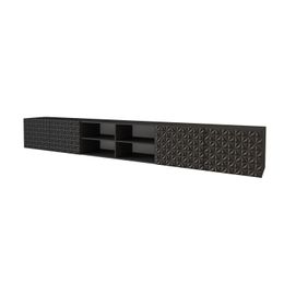 LOWBOARD VIRA-W 3x100x40x40 cm - Schwarz