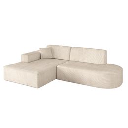 ECKSOFA Ottomane Links IREA-L1-v4 - 232x165x77 cm Beige