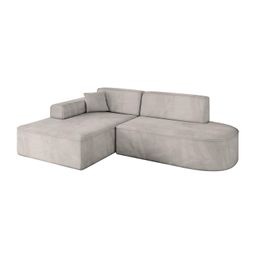 ECKSOFA Ottomane Links IREA-L1-v3 - 234x171x79 cm Hellbraun