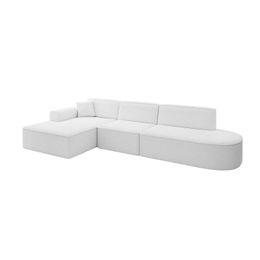 ECKSOFA Ottomane Links IREA-L2-v3 - 327x165x77 cm Wei&szlig;