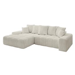 ECKSOFA Ottomane Links ENSI-L - 267x164x69 cm Creme
