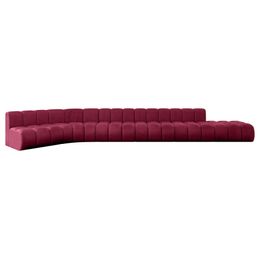 ECKSOFA modulares Sofa Brilo-L3 - 562x174x70 cm Bordeauxrot